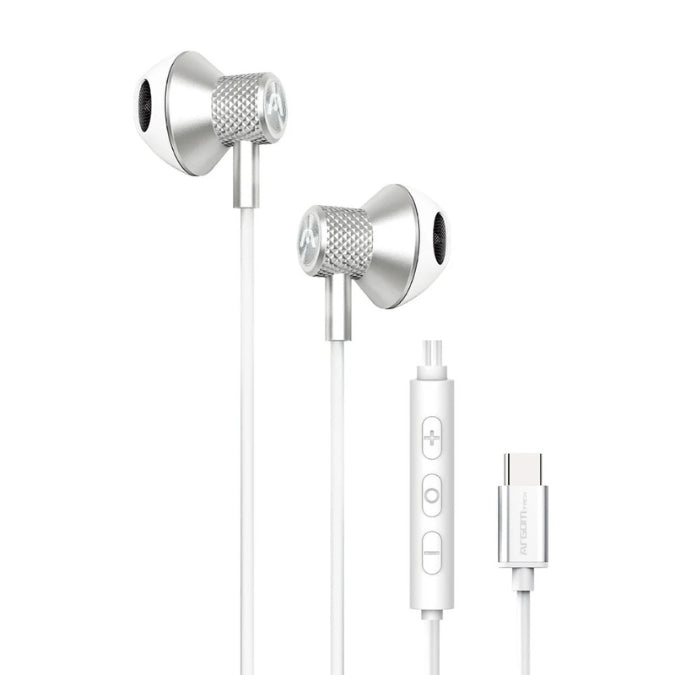 Audífonos Argom Ultimate Sound Aura Type-C Blanco ARG-HS-2032WH con Mi