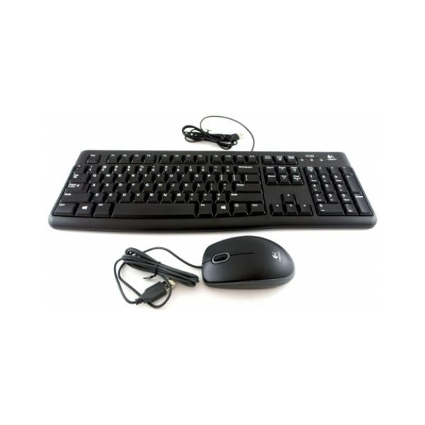 Combo Teclado Mouse Logitech MK120 USB Español Color Negro
