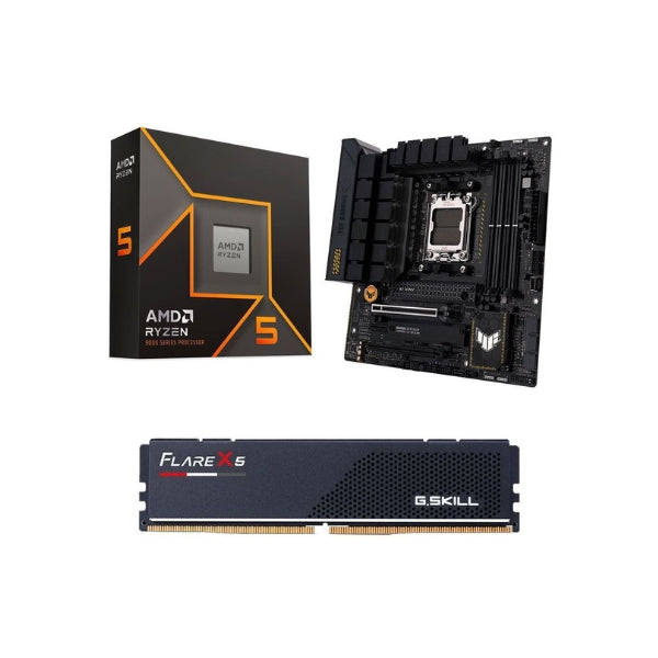Kit para PC: AMD Ryzen 5 9600X Tarjeta Madre ASUS B650M-Plus TUF Gamin
