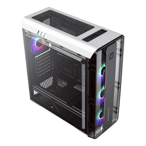 CASE GAMEMAX MOONLIGHT ATX BLANCO 2xUSB/ 1 HD AUDIO/ 4xFAN ARGB/ LATER
