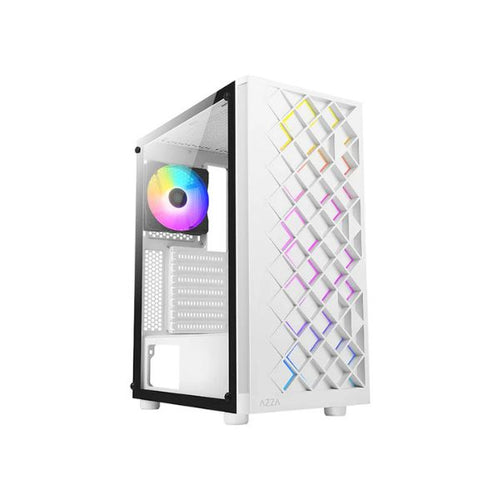 Case gaming AZZA SPECTRA 280W - Mid Tower - ATX - Blanco - 3x USB - HD