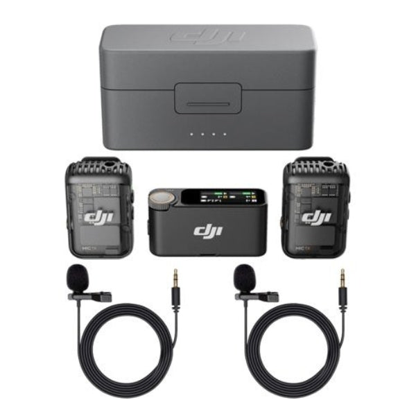 Micrófono DJI Mic 2 - 2 Person Clip-On Sistema de micrófono inalámbric
