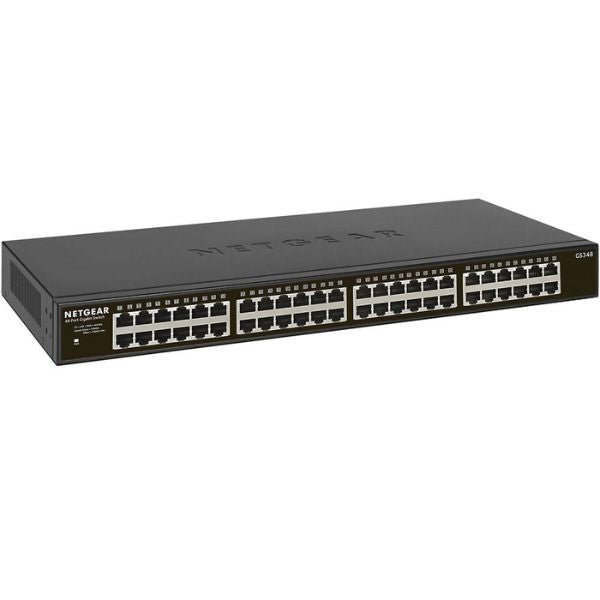 Switch NETGEAR GS348 48 Puertos Gigabit Ethernet Unmanaged Rackmount