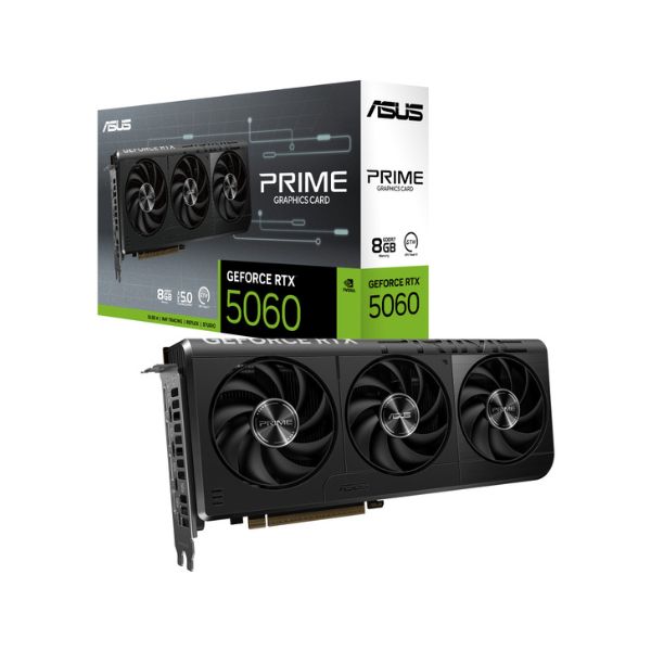 Tarjeta Gráfica ASUS PRIME GeForce RTX 5060 - 8GB GDDR7 - 3840 CUDA Co