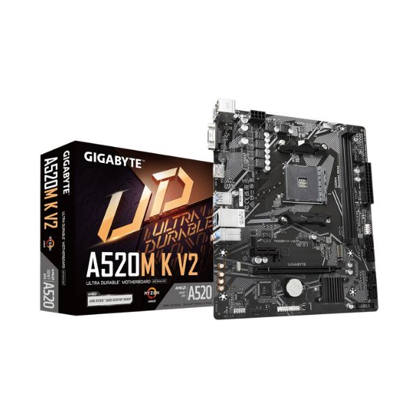 Tarjeta Madre Gigabyte A520M K V2 - Micro ATX - AMD Ryzen - Socket AM4
