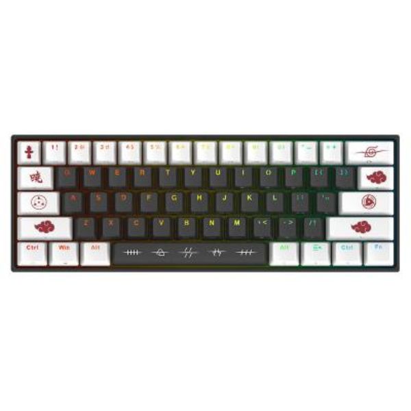 Teclado Naruto Checkpoint KX-400 Akatsuki USB, Mecánico, RGB