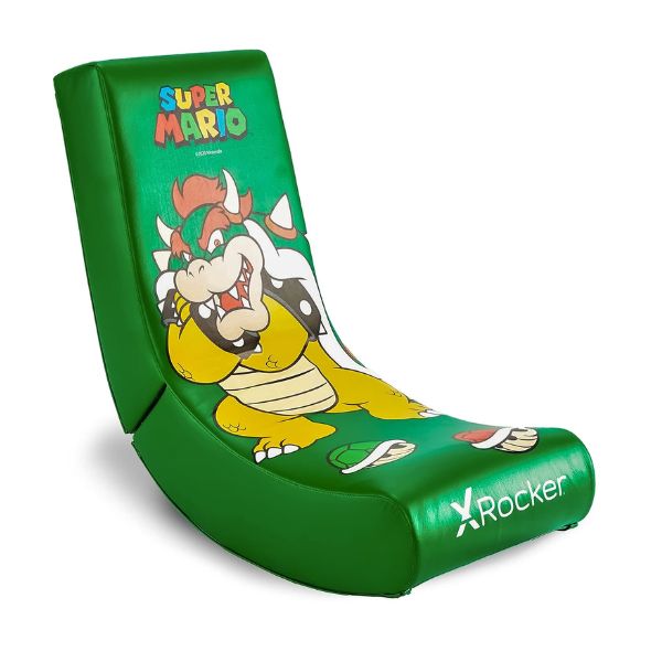 Silla X Rocker Super Mario, Edicion Bowser All-Star, Cuero sintetico V