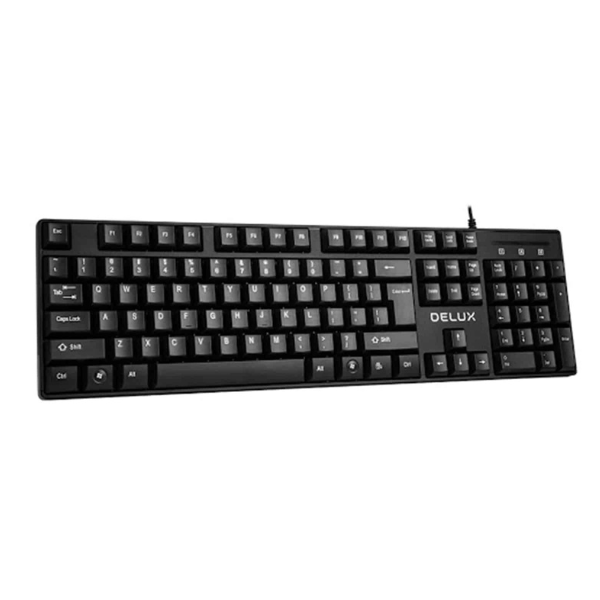 Teclado Delux USB K6005U Color Negro